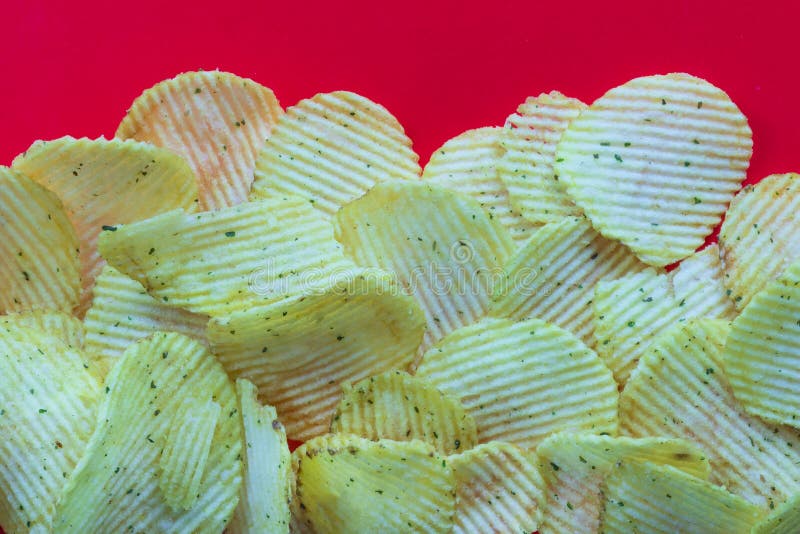Texture, Background in Red. Chips Laid Out on it Stock Image - Image of ...