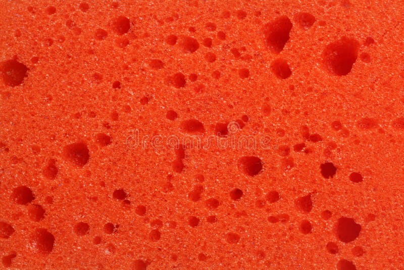 Texture, Background of a Red Sponge for Washing Dishes or Showering ...