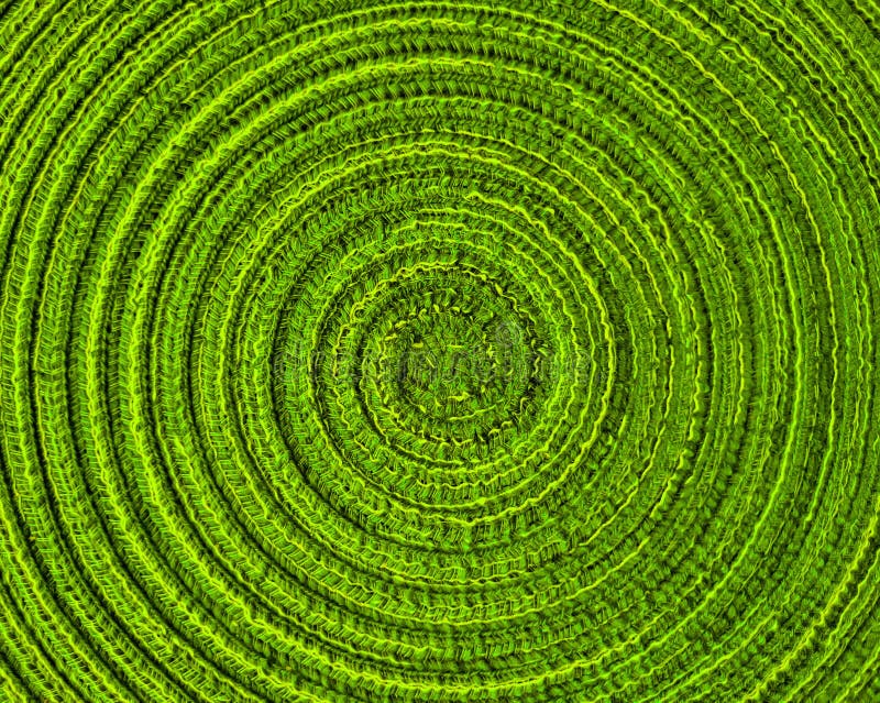 Texture and Background of a Round Knitted Green Napkin Stock Image ...