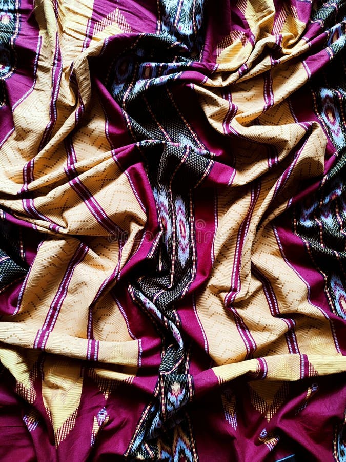 The Texture and Background of the Sarong Have a Modern Pattern Stock ...