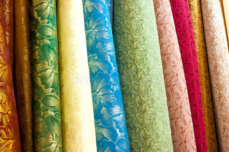 Texture, Background, Silk Fabric. Gold Floral Pattern White Thread ...