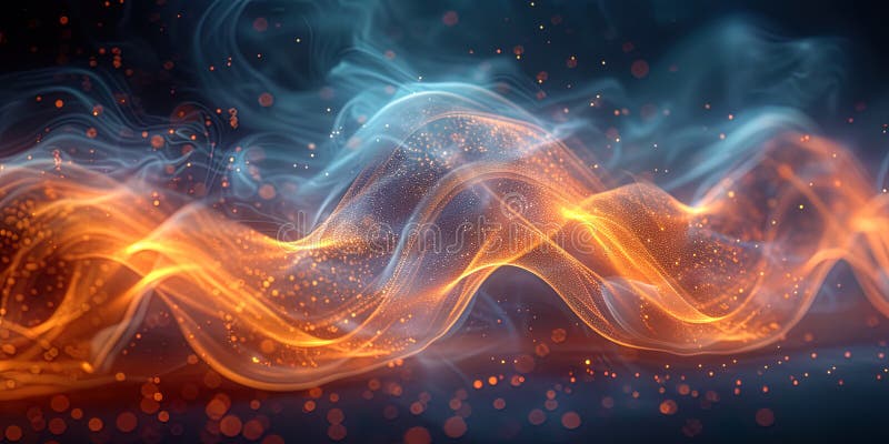 A Texture Background with Soft Cascades of Smoke, Forming Smooth Curves ...