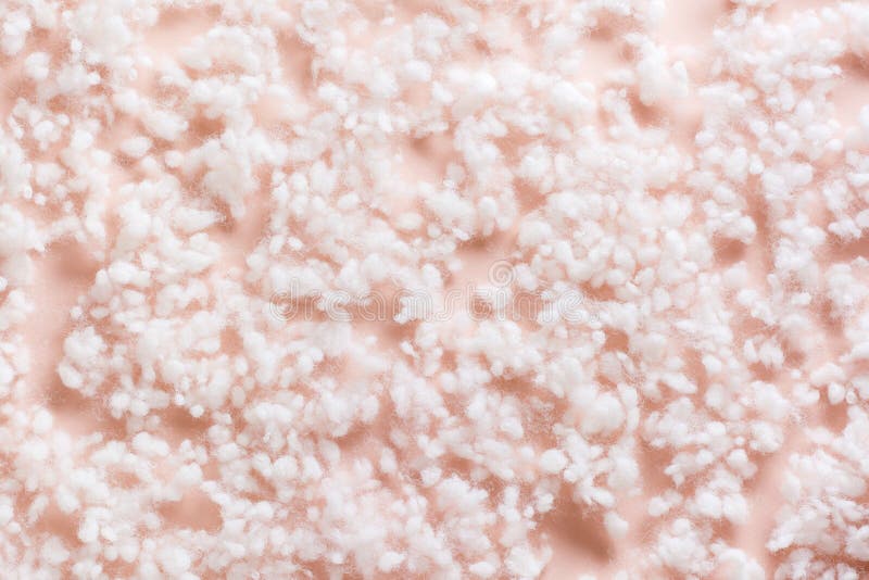 Texture Background Soft Synthetic Fluff on a Pink Background Stock ...