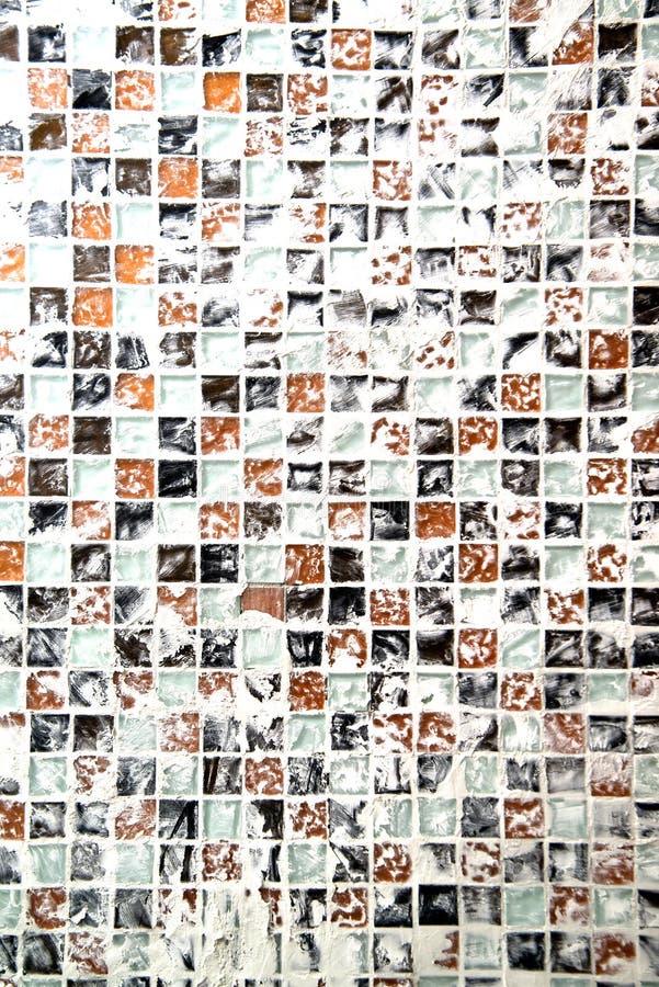 Texture and Background for Square Mosaic Ceramic Tiles on the Walls of ...