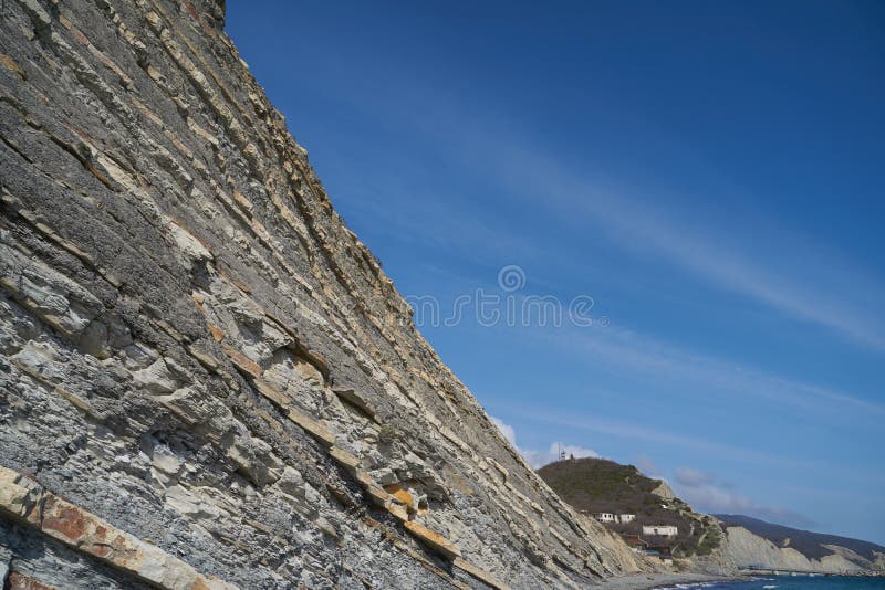 The Texture and Background of the Stones. Rock Texture on the Sea Coast ...