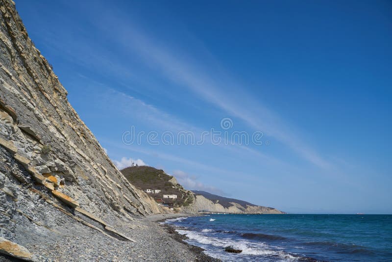 The Texture and Background of the Stones. Rock Texture on the Sea Coast ...