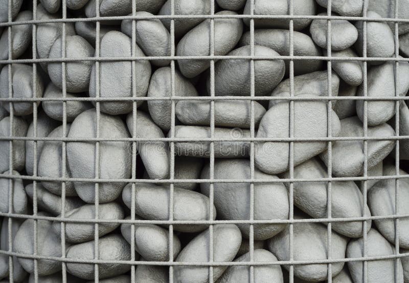 Texture Background Stones Under the Metal Grid. Natural Pattern 2 Stock ...