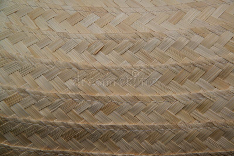 Texture and Background of Thai Hat Made from Bamboo and Leaves. Stock ...
