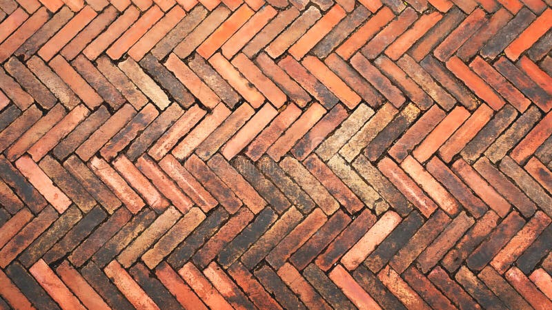 Texture Background of Tiled Floor with Zigzag Pattern Stock Photo ...