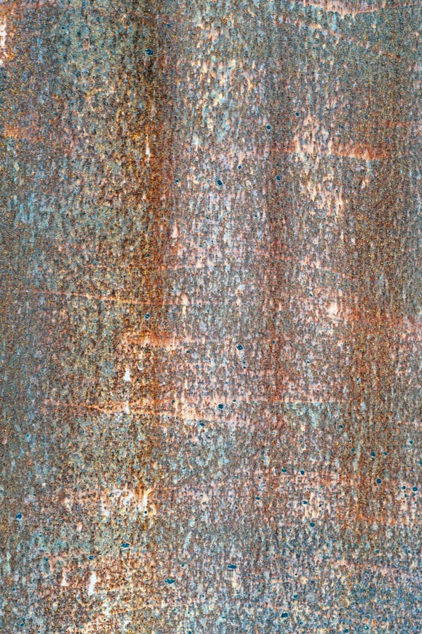 Texture and Background of Traces of Rust on Sheet Metal. Stock Image ...