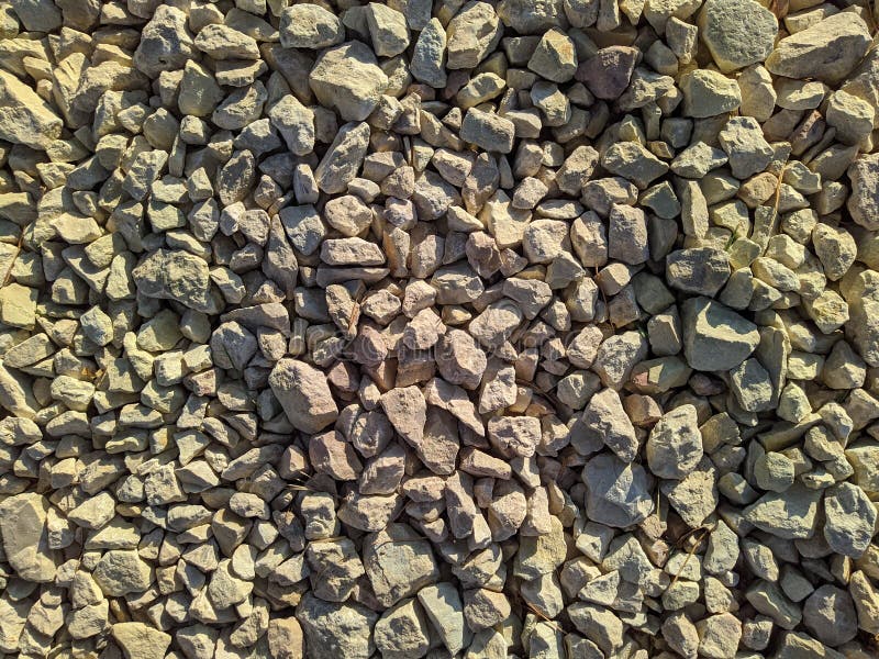 Texture and Background of White Rubble in the Daytime. Stock Image ...