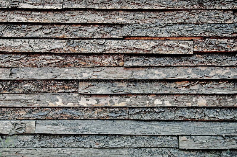The Texture of the Background of Wooden Planks. Side View. Stock ...