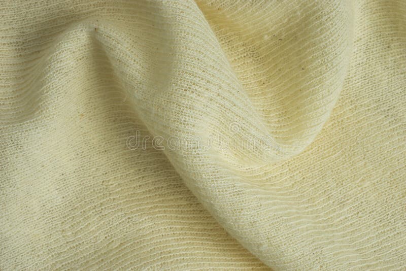 Texture and Background of Yellow Cotton and Kapok Fabric. Stock Photo ...