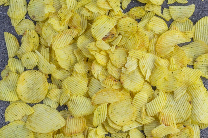 Texture, Background in Yellow. Lined with Corrugated Chips on it Stock ...