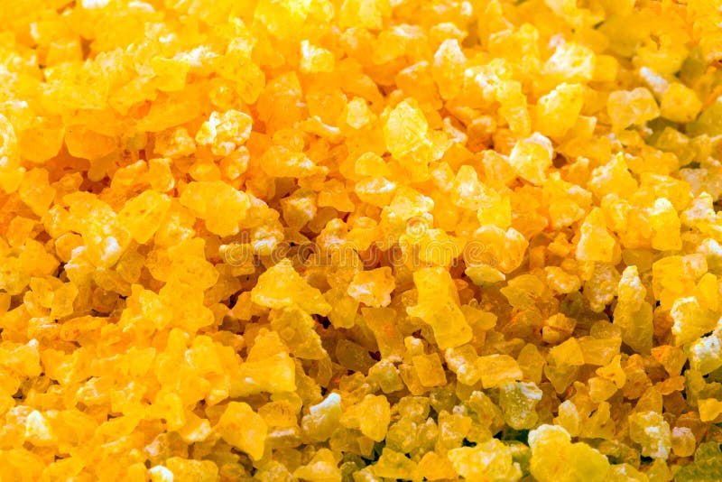 Texture of Bath Salts Flavored for Baths. Color Dark Yellow Stock Photo ...