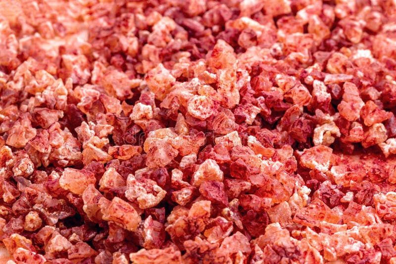 Texture of Bath Salts Flavored for Baths. Color Red and Pink Stock ...