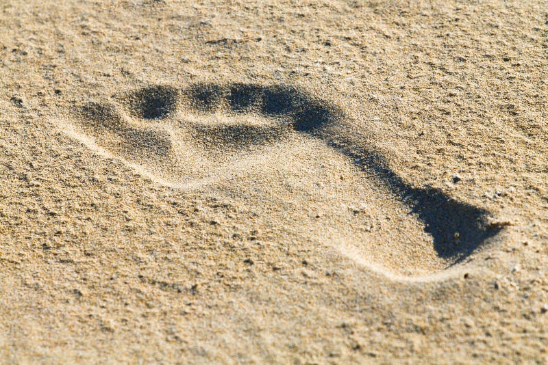 Texture Beach Sand with Footsteps Stock Image - Image of journey, path ...