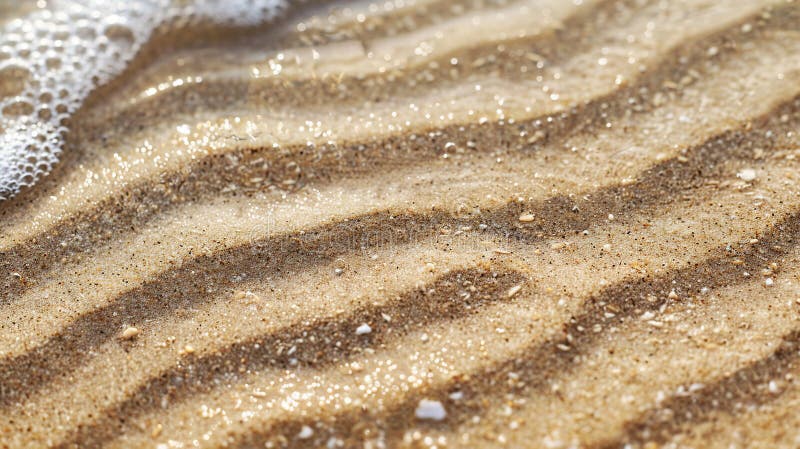 Texture of Beach Sand after Low Tide. Generated by Artificial ...