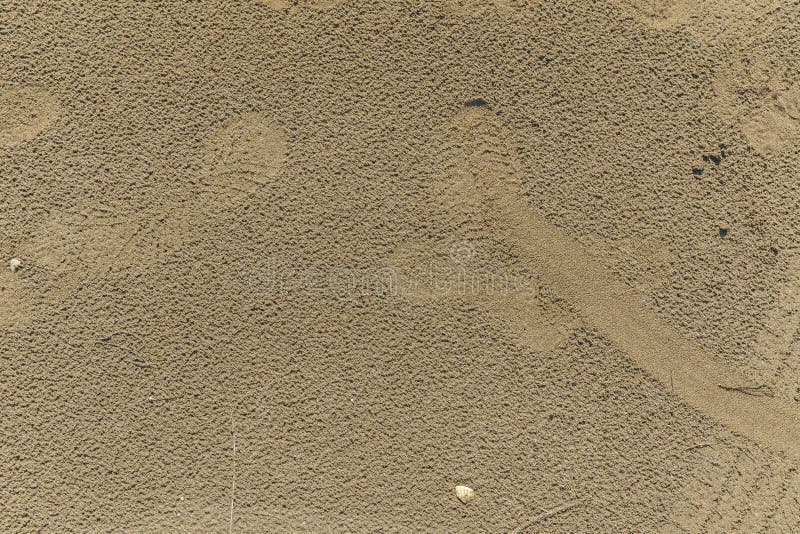 Texture of Beach Sand after Rain Stock Image - Image of beautiful ...