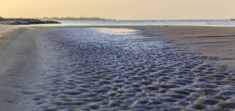 Texture Beach Shore after Leaving Waves(soft Focus) Stock Photo - Image ...