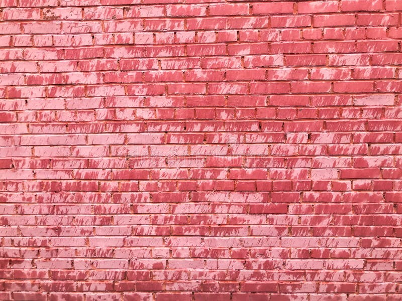 Texture of a Beautiful Unique Unusual Pink Tender Old Cracked Brick ...