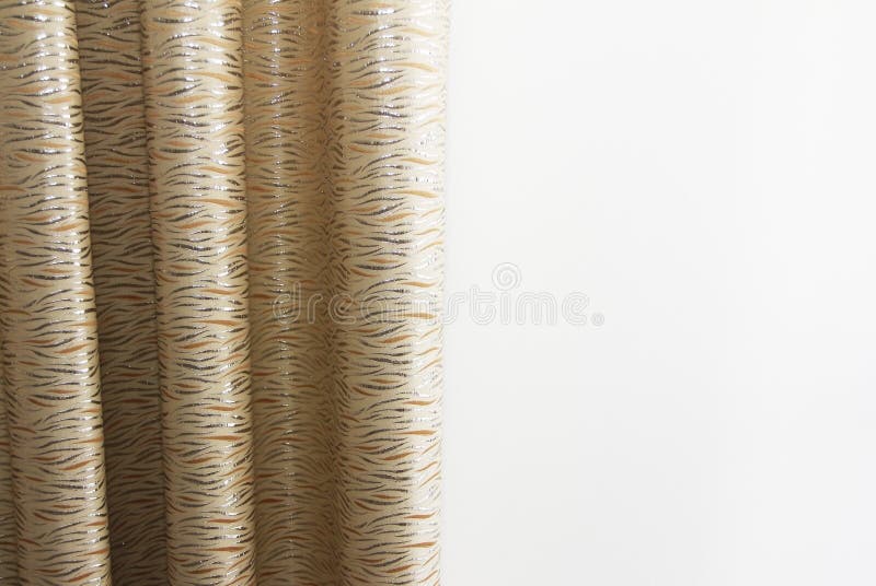 The Texture of Beige Curtain Fabric with a Shiny Pattern with ...