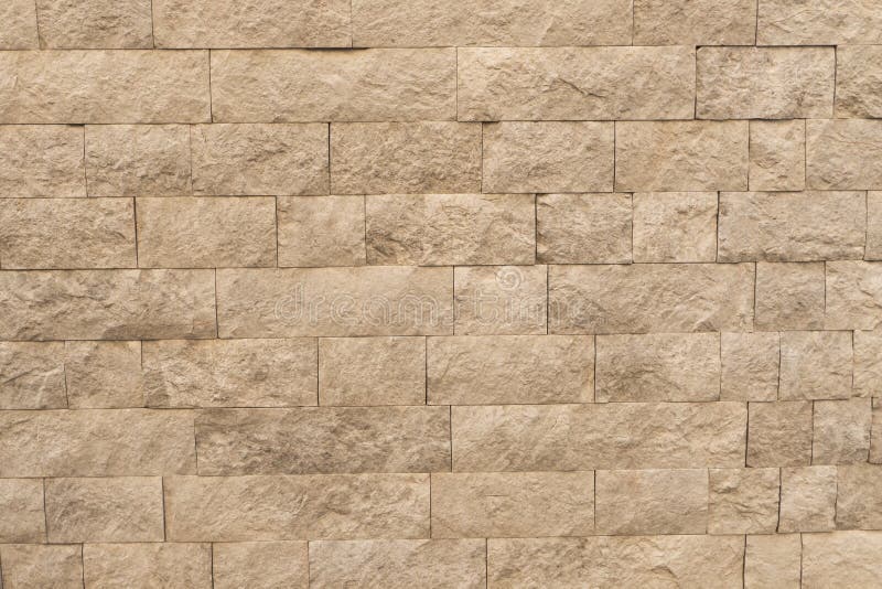 Texture of Beige Stone Wall with Large Stones. Stock Photo - Image of ...