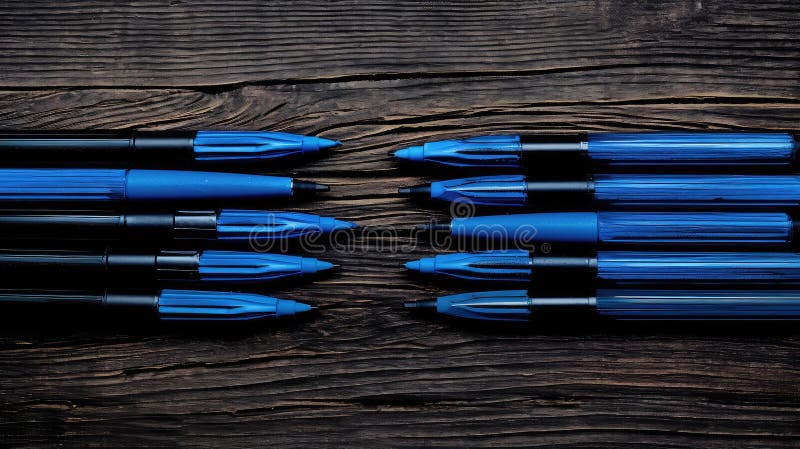 Texture Black and Blue Pens Stock Image - Image of grain, shapes: 375562967