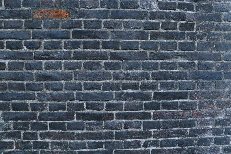 Texture of a Black Burnt Brick Wall Covered with Soot Stock Photo ...