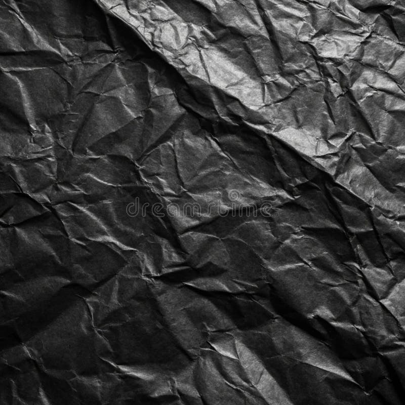 Black Crumpled Paper Texture Background Stock Illustration ...
