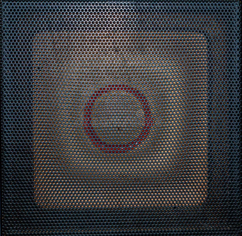 The Texture of the Black Metal Mesh of the Speaker Stock Photo - Image ...