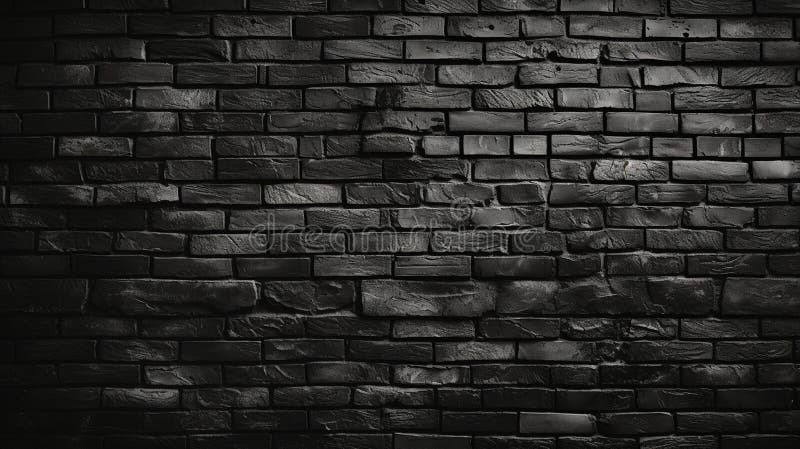 Texture of a Black Painted Brick Wall As a Background or Wallpaper 4k ...