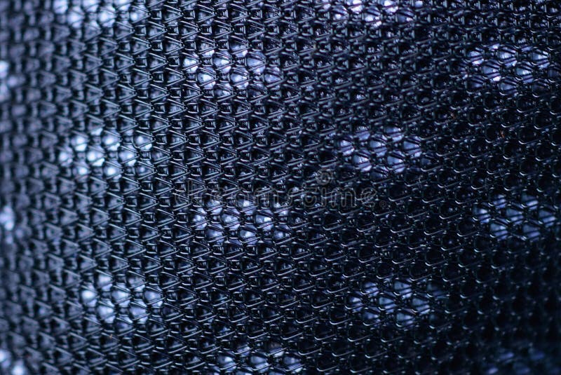 Texture of Black Plastic Mesh on Gray Fabric Stock Photo - Image of ...