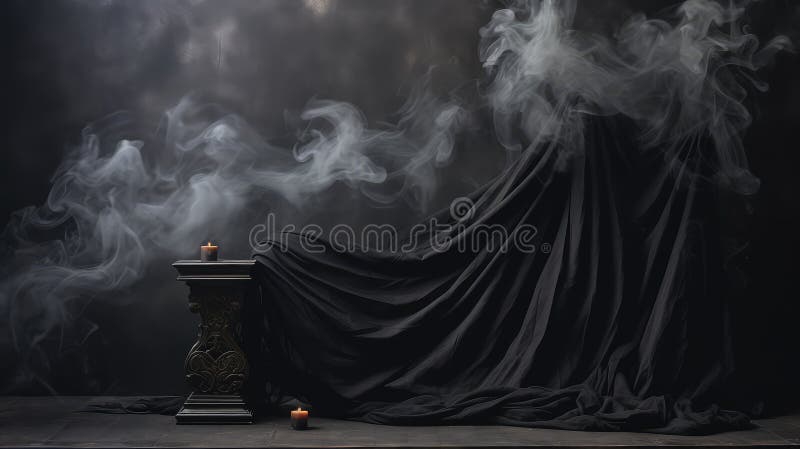 Texture Black Smoky Background Stock Illustration - Illustration of ...