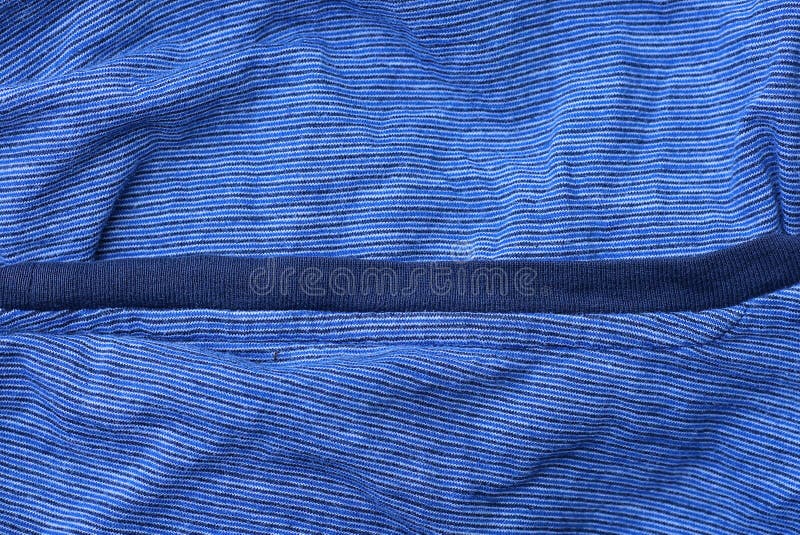 Texture of Black Stripe on Blue Clothes Stock Photo - Image of interior ...