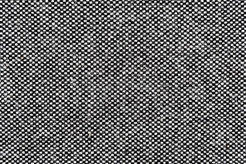Texture of Black and White Fabric.Textile with Intersecting White and ...