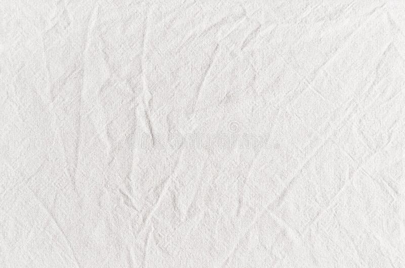 Texture Blanche De Tissu De Toile De Coton Avec Des Plis Image stock ...