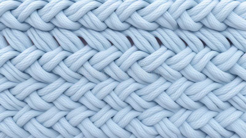 Texture of Blue Big Knit Blanket. Large Knitting Stock Photo - Image of ...