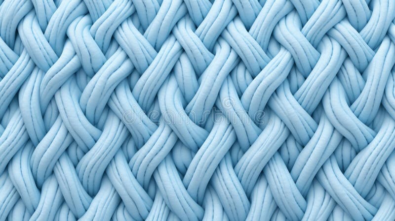 Texture of Blue Big Knit Blanket. Large Knitting Stock Image - Image of ...