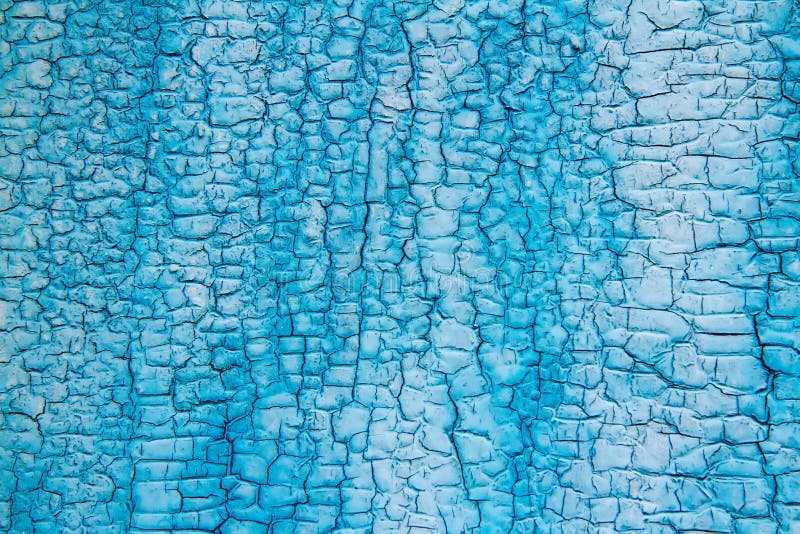 Texture of Blue Cracked Paint. Stock Photo - Image of dirty, aged ...