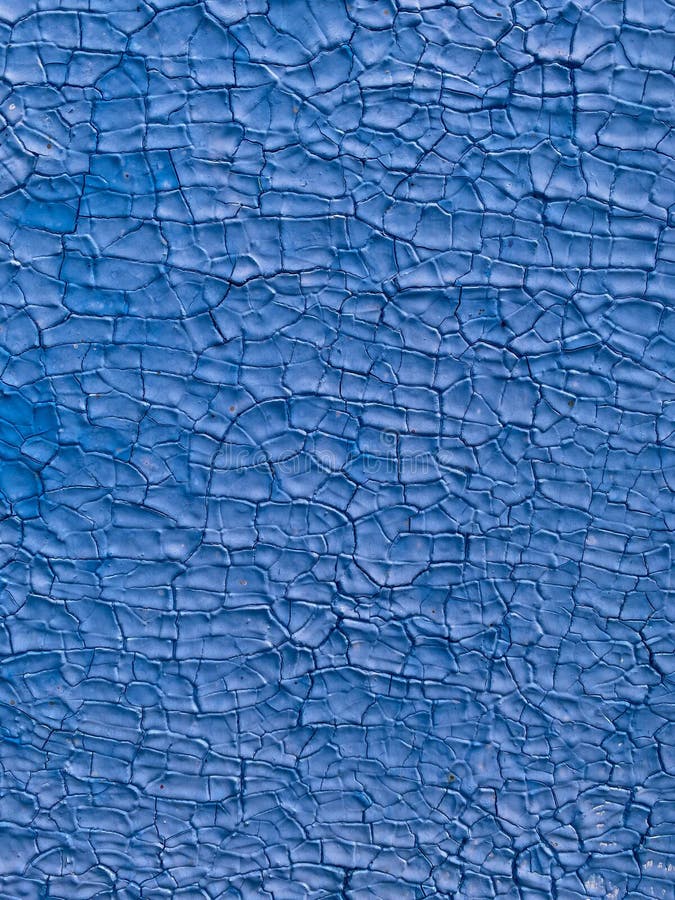 Texture of Blue Cracked Paint on a Wooden Surface Stock Image - Image ...