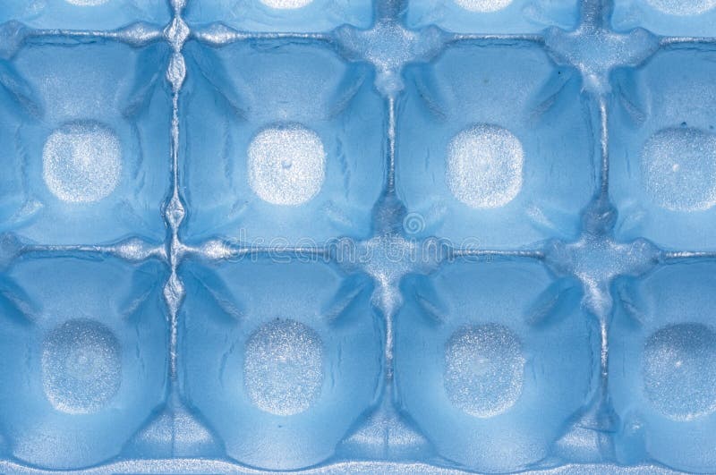 Blue Foam Egg Carton for Texture Stock Image - Image of crate, texture ...