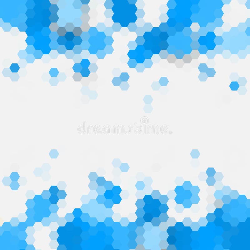 Texture Blue Hex Grid. Vector Illustration. Eps 10 Stock Illustration ...