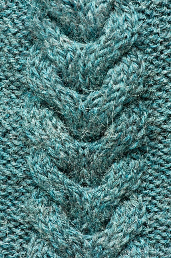 Texture of Blue Knitted Fabric Stock Photo - Image of fabric, winter ...