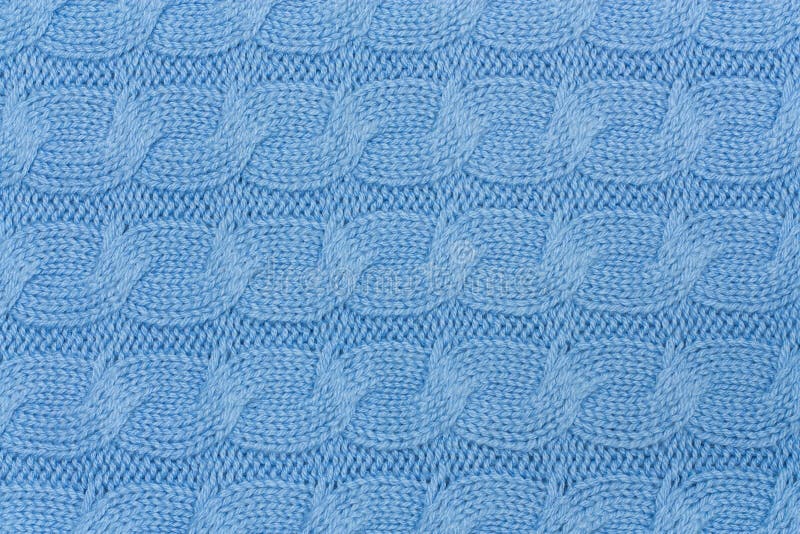 Blue Knitted Fabric Texture Stock Image - Image of fiber, knitted ...