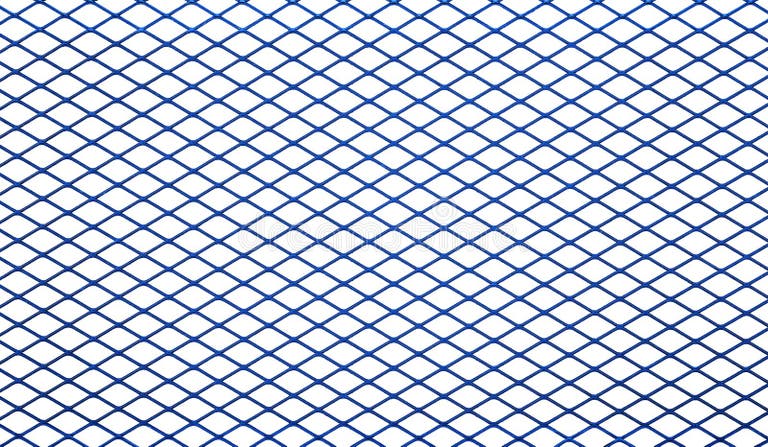 Texture of Blue Metal Mesh Isolated on White Background Stock Image ...