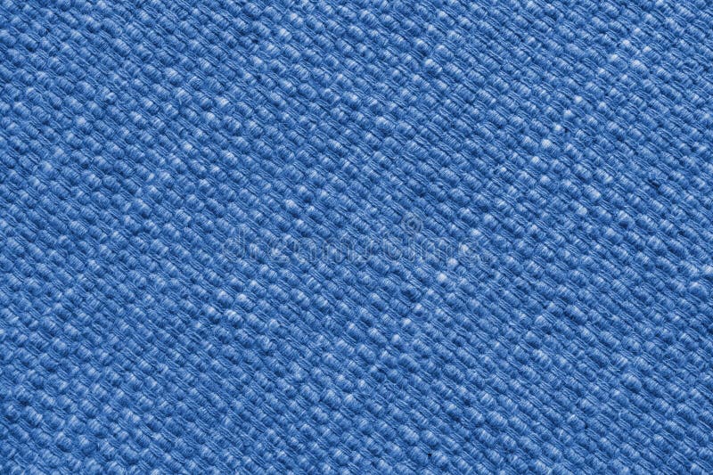 Texture of Blue Natural Fabric with Large Diagonal Weaving. Upholstery ...