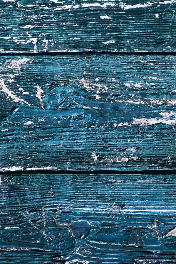 Texture of Blue Old Boards with Peeling Paint. Stock Image - Image of ...