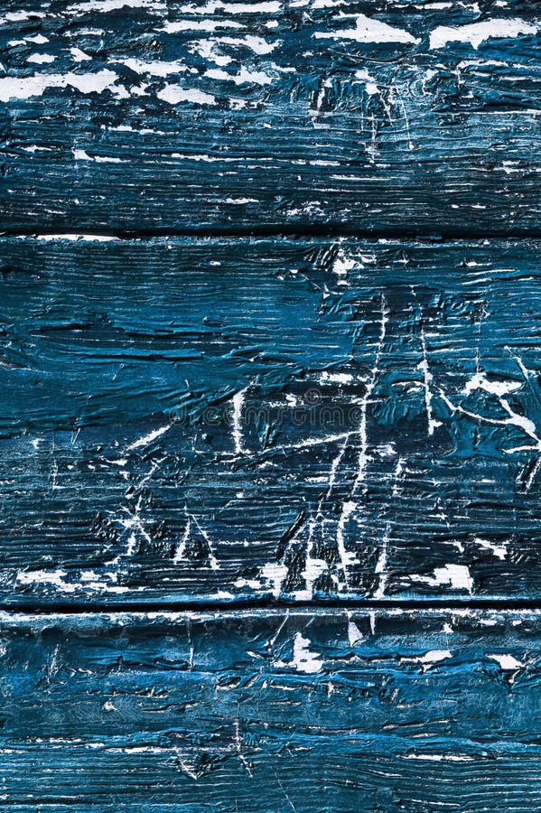 Texture of Blue Old Boards with Peeling Paint. Stock Photo - Image of ...