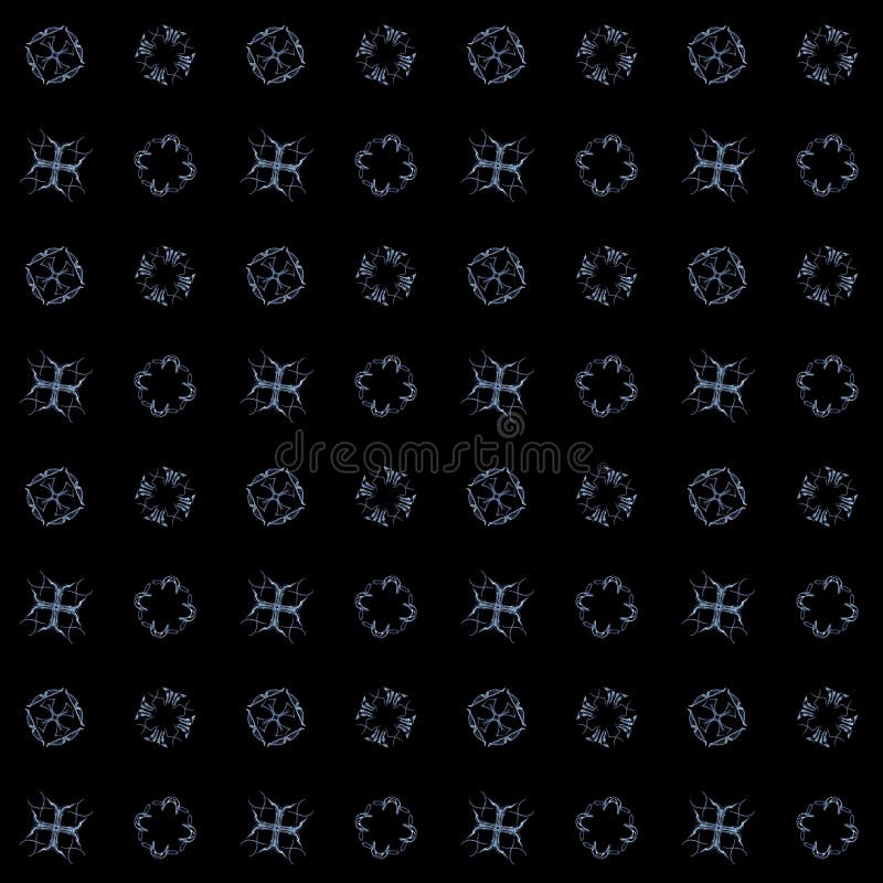 Texture with Blue Rendering Abstract Fractal Pattern Stock Illustration ...